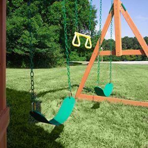 Backyard Discovery Woodland All Cedar Wood Playset Swing Set