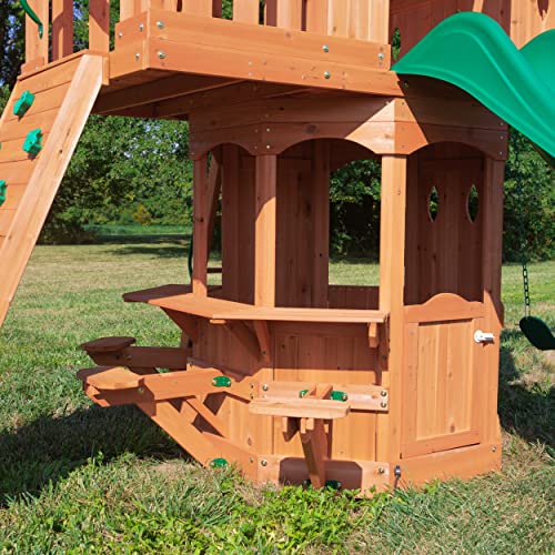 Backyard Discovery Woodland All Cedar Wood Playset Swing Set