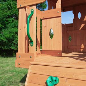 Backyard Discovery Woodland All Cedar Wood Playset Swing Set