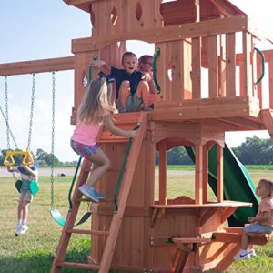 Backyard Discovery Woodland All Cedar Wood Playset Swing Set