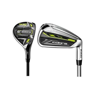 cobra golf king radspeed combo iron set – 5h, 6-pw, gw – steel shafts (right, steel, regular)