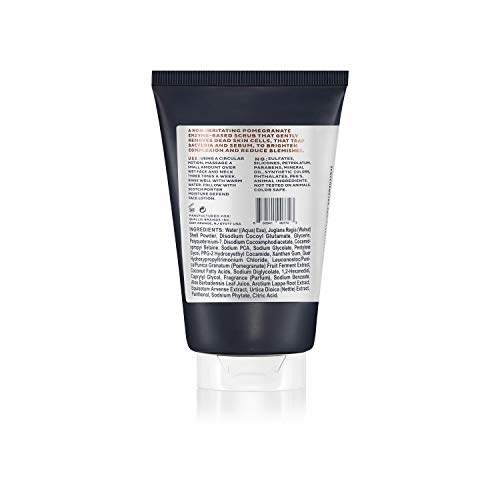 Scotch Porter Exfoliating Face Scrub for Men | Facial Cleanser Unclogs Pores & Evens Out Skin Tone | Formulated with Non-Toxic Ingredients, Free of Parabens, Sulfates & Silicones | Vegan | 4oz Bottle