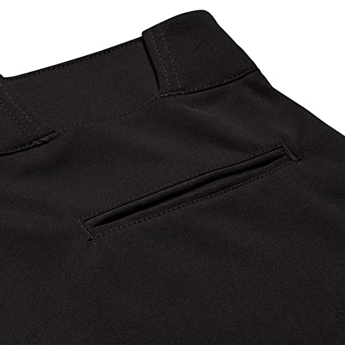 CHAMPRO Men's Standard MVP OB Open Bottom Loose-Fit Baseball Pants, Black, Large