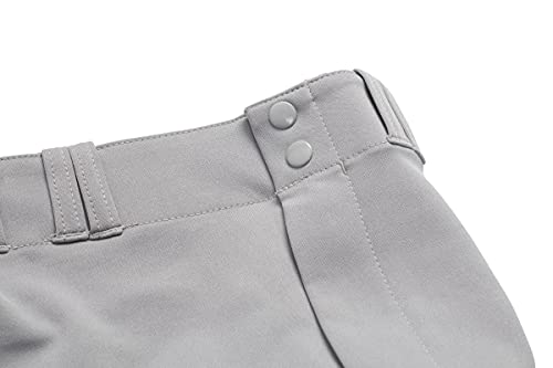 CHAMPRO mens Ob Loose-fit MVP Open Bottom Relaxed Fit Baseball Pant, Grey, Medium US