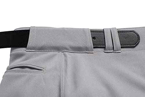 CHAMPRO mens Ob Loose-fit MVP Open Bottom Relaxed Fit Baseball Pant, Grey, Medium US