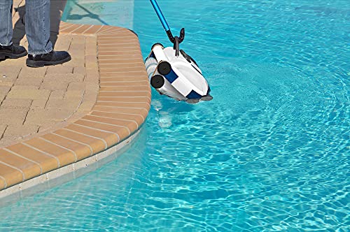 POOL BLASTER CX-1 Cordless Robotic Pool Cleaner, Automatic Vacuum for Inground and Above Ground Pools, Intelligent Wall Climbing Vac w/Strong Suction, High Capacity and Smart Scheduler