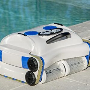 POOL BLASTER CX-1 Cordless Robotic Pool Cleaner, Automatic Vacuum for Inground and Above Ground Pools, Intelligent Wall Climbing Vac w/Strong Suction, High Capacity and Smart Scheduler