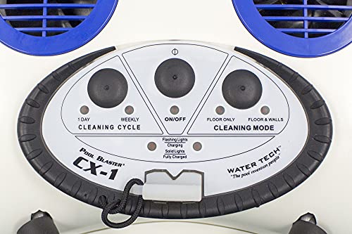 POOL BLASTER CX-1 Cordless Robotic Pool Cleaner, Automatic Vacuum for Inground and Above Ground Pools, Intelligent Wall Climbing Vac w/Strong Suction, High Capacity and Smart Scheduler