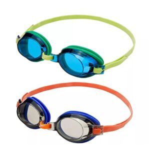 speedo kids 2-pack splasher goggles – green