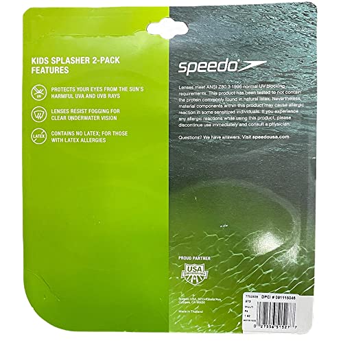 Speedo Kids 2-pack Splasher Goggles - Green