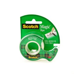 3m magic tape with dispenser, 3/4″ x 300″