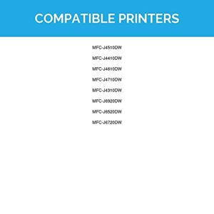 LD Compatible Ink-Cartridge Replacements for Brother LC107 & LC105 Super High Yield (2 Black, 1 Cyan, 1 Magenta, 1 Yellow, 5-Pack)