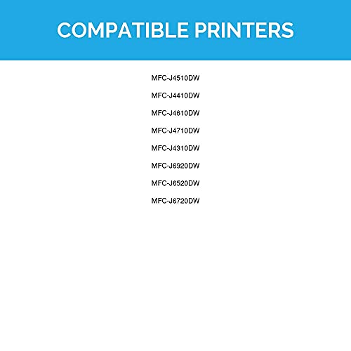 LD Compatible Ink-Cartridge Replacements for Brother LC107 & LC105 Super High Yield (2 Black, 1 Cyan, 1 Magenta, 1 Yellow, 5-Pack)