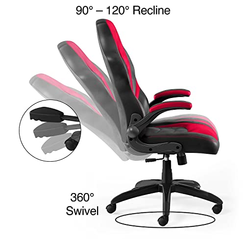 STAPLES 2710774 Gaming Chair Black and Red