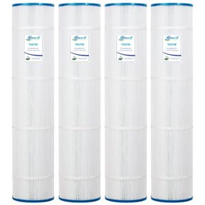 yoozell pcc130-pak4 swimming pool replacement filter cartridge replaces for unicel c-7472 filbur fc-1978 160332 178585 fc-6475 pentair ccp520 r173578 plfpcc130 darlly 71252 4pack