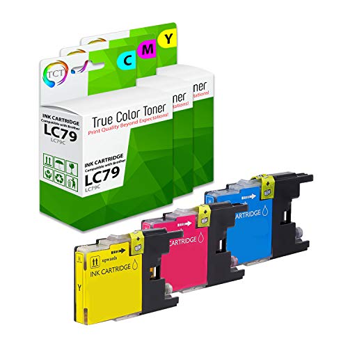 TCT Compatible Ink Cartridge Replacement for Brother LC79 LC79C LC79M LC79Y Super High Yield Works with Brother MFC-5910DW J6510DW J6710DW J6910DW Printers (Cyan, Magenta, Yellow) - 3 Pack