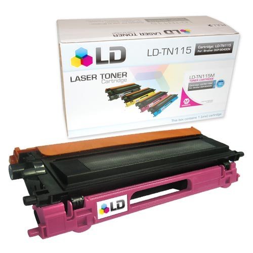 LD Products Remanufactured Toner Cartridge Replacement for Brother TN115M High Yield (Magenta)