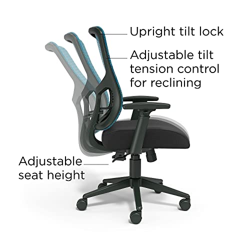 STAPLES 2258153 Kroy Mesh Task Chair Blue (50232)