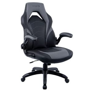 staples 2829477 gaming chair black and grey