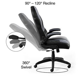 STAPLES 2829477 Gaming Chair Black and Grey