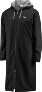 speedo womens parka jacket fleece lined team colors down outerwear coats, speedo black, medium us