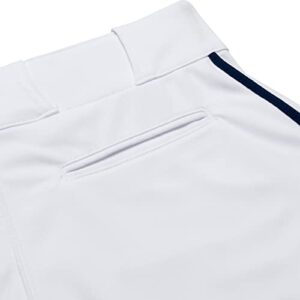 CHAMPRO Men's Standard Triple Crown Knicker, White, Navy Pipe, 2X-Large