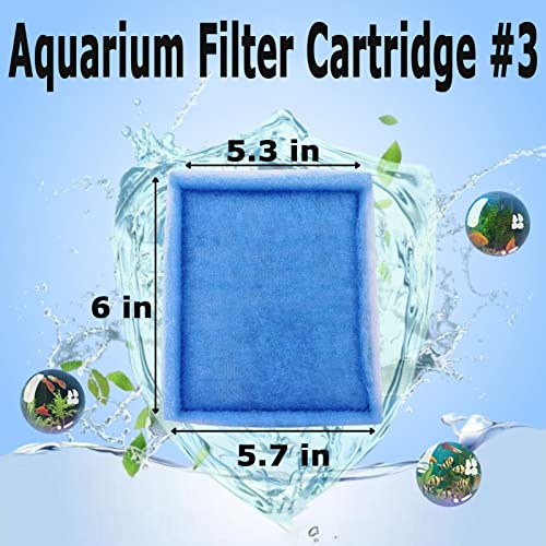 exrepar 12 Pcs Aquarium Filter Cartridge Compatible for Aqua-Tech 20-40/30-60 Power Filters,Replacement for AquaTech EZ-Change #3