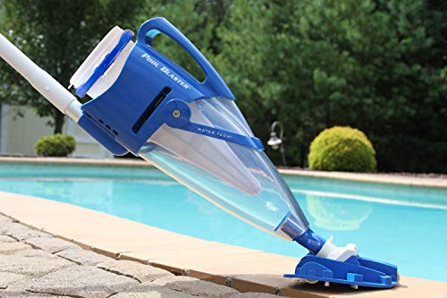 POOL BLASTER Centennial Cordless Pool Vacuum w/Pole Set - XL Debris Capacity & Advanced Filtration, Handheld Rechargeable Pool Cleaner for Sand, Silt & Leaves in Inground & Above Ground Pool