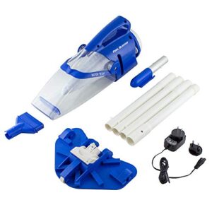 POOL BLASTER Centennial Cordless Pool Vacuum w/Pole Set - XL Debris Capacity & Advanced Filtration, Handheld Rechargeable Pool Cleaner for Sand, Silt & Leaves in Inground & Above Ground Pool