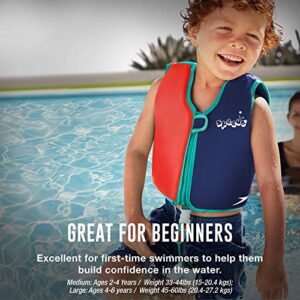 Speedo unisex-child Swim Flotation Classic Life Vest Begin to Swim UPF 50,Berry/Grape,Medium