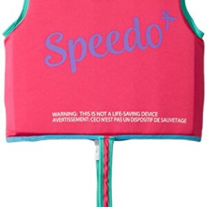 Speedo unisex-child Swim Flotation Classic Life Vest Begin to Swim UPF 50,Berry/Grape,Medium