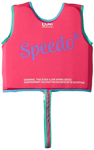 Speedo unisex-child Swim Flotation Classic Life Vest Begin to Swim UPF 50,Berry/Grape,Medium