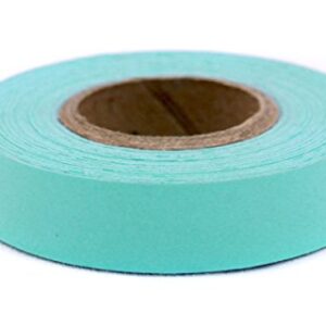 ChromaLabel 0.50 Inch Clean Remove Color Code Tape, 500 Inch Roll, Aqua