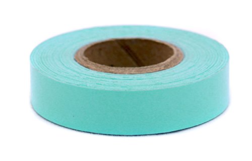 ChromaLabel 0.50 Inch Clean Remove Color Code Tape, 500 Inch Roll, Aqua