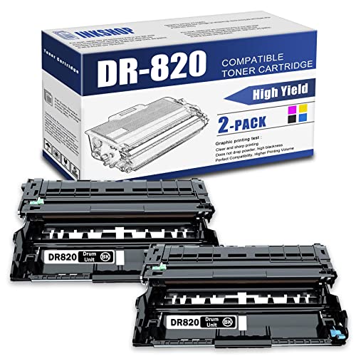 DR820 Compatible DR-820 Black Drum Unit Replacement for Brother DR-820 DCP-L5500DN MFC-L6700DW HL-L6250DW HL-L6300DW Toner.(2 Pack)