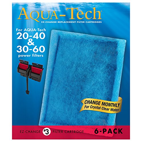 Aqua-Tech EZ-Change Aquarium Filter Cartridge (EZ #3-6 Pack) & TetraMin Plus Tropical Flakes, Cleaner and Clearer Water Formula