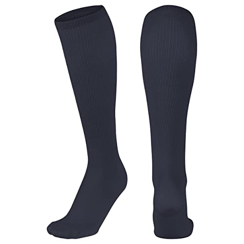 CHAMPRO Featherweight Socks, Single Pair, Adult Medium, Navy