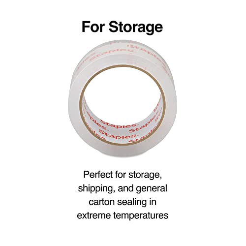 Staples 425575 Lightweight Moving & Storage Pking Tape 1.88-Inch X 54.6 Yds Clear 36/Rl