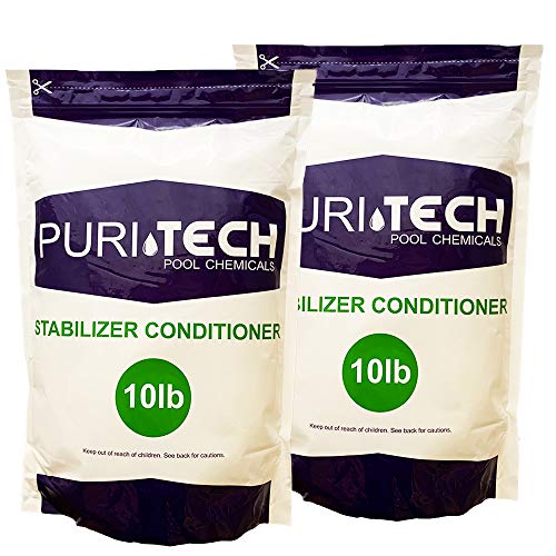 20 lbs Puri Tech Stabilizer Conditioner Cyanuric Acid UV Protection for Swimming Pools and Spas