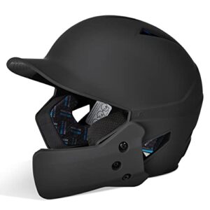 champro hx gamer plus baseball batting helmet for youth and adult medium,black