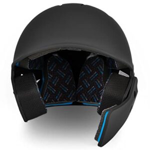 CHAMPRO HX Gamer Plus Baseball Batting Helmet for Youth and Adult Medium,Black