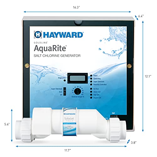 Hayward W3AQR9 AquaRite Salt Chlorination System for In-Ground Pools up to 25,000 Gallons