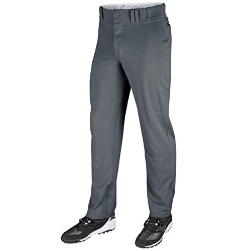 CHAMPRO Men's Triple Crown OB Open-Bottom Loose-Fit Baseball Pant in Solid Color with Adjustable Inseam and Reinforced Sliding Areas