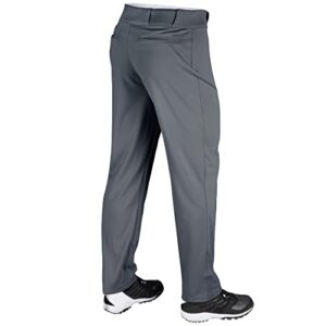 CHAMPRO Men's Triple Crown OB Open-Bottom Loose-Fit Baseball Pant in Solid Color with Adjustable Inseam and Reinforced Sliding Areas