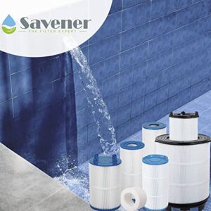 Savener SV-7495 Swimming Pool and Spa Replacement Filter Cartridge Replaces for Unicel-7495 125Sq.ft Filbur FC-1296 PA126 Hayward SwimClear C5020,5000, CX1260RE Darlly 71253 4 Pack