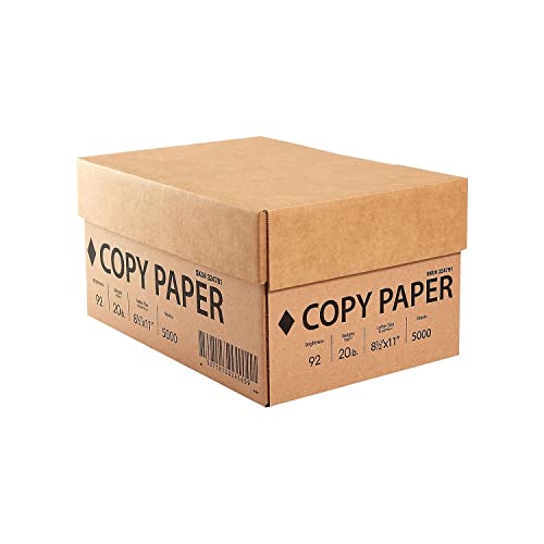 Staples 8.5 X 11 Copy Paper, 20 Lb, 92 Brightness, 5000/Carton (324791)