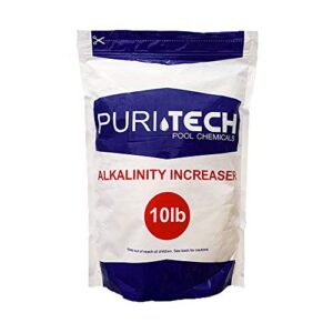 Puri Tech Swimming Pool Total Alkalinity Increaser Plus Up Sodium Bicarbonate 40lbs - 4 x 10lb Bag