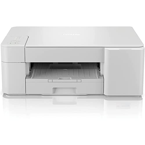 Brother MFC-J1215WB INKvestment Tank Wireless All-in-One Color Inkjet Printer for Home Office, White - Print Copy Scan - 16 ppm, 1200 x 600 dpi, Voice Control, 150 Sheets - CBMOUN USB Printer Cable