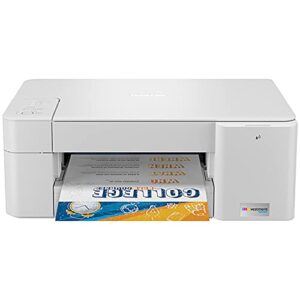 Brother MFC-J1215WB INKvestment Tank Wireless All-in-One Color Inkjet Printer for Home Office, White - Print Copy Scan - 16 ppm, 1200 x 600 dpi, Voice Control, 150 Sheets - CBMOUN USB Printer Cable