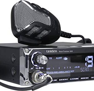 Uniden BEARTRACKER 885 Hybrid Full-Featured CB Radio + Digital TrunkTracking Police/Fire/Ambulance/DOT Scanner w/ BearTracker Warning System Alerts, 40-channel CB, 4-Watts power, 7-color display.